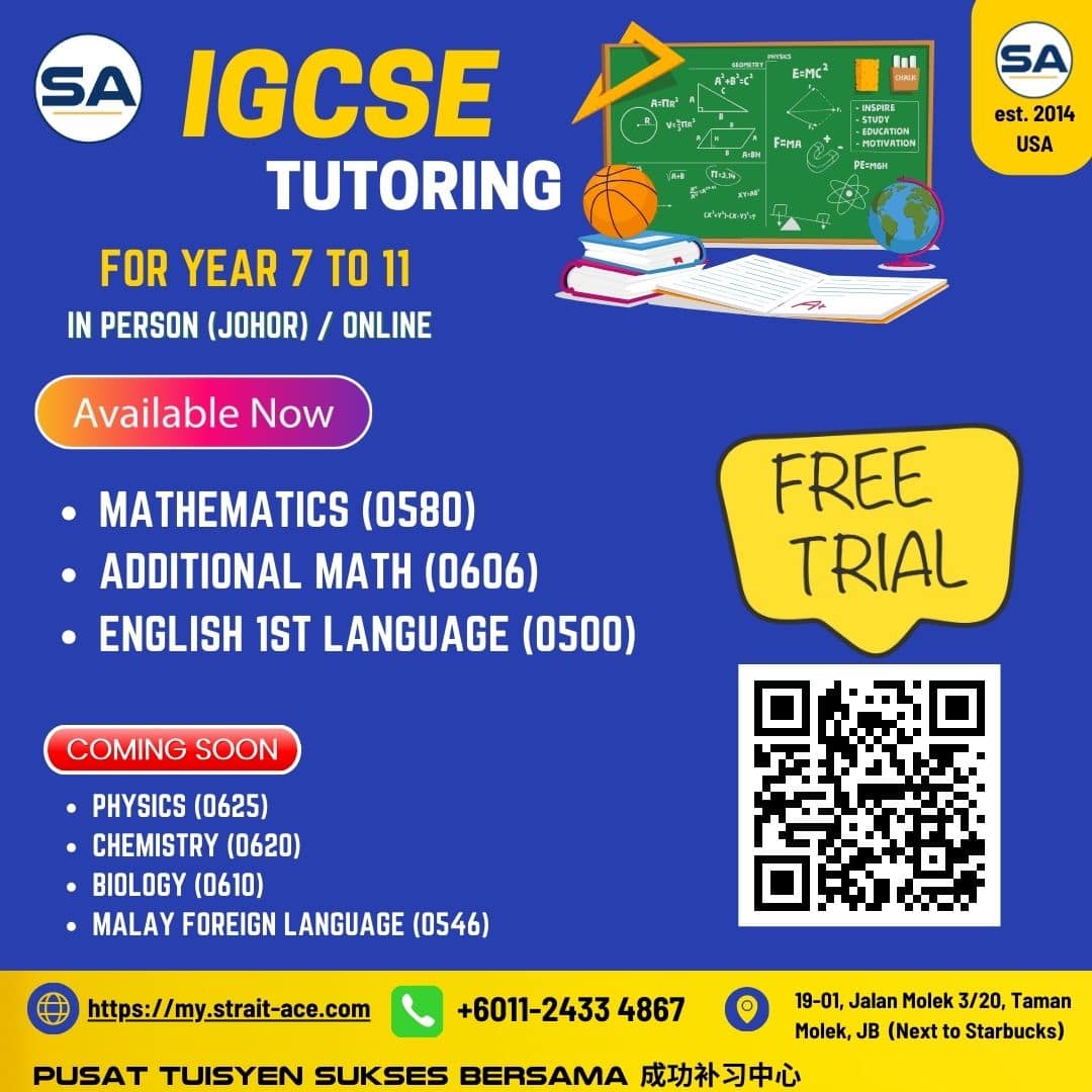 IGCSE Tutoring - Strait Ace - Success in iGCSE and Singapore Syllabus
